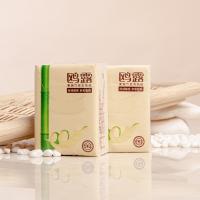 China Hot sale cheap convenient travel pliant multilayer unbleached travel bamboo facial tissue for sale