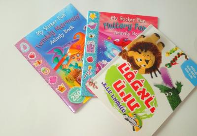 China Sticker book, kids book,Removable scticker book,kiss cut book,learning book,saddle stitch book,book printing for sale