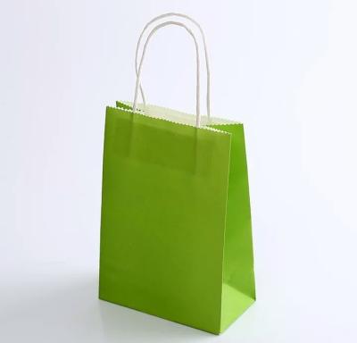 China Custom made full color laminated shopping paper bag with logo print for sale