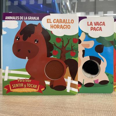 China Touch and feel book,Board book with glitter and flap,Lift Flap Books,Cards Flip Flap Book For Kids for sale