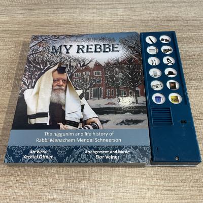 China Book with music box, button book,customized buttons sound book,Music education book for sale