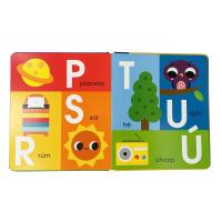 China Wholesale Custom Best Quality Personalized Children Kids English Alphabet Book Hardcover Board Book Printing Service for sale