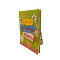 China 2024 Coustomized Factory Direct Best Pricesale Keep It Confidential Diary Journal Notebook with Metal Lock for sale