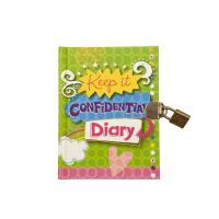 China 2024 Coustomized Factory Direct Best Pricesale Keep It Confidential Diary Journal Notebook with Metal Lock for sale