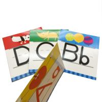 China Customized Cheap English Word Learning Card Children Alphabet Learning Early Educational Paper Card Kids Flash Cards for sale