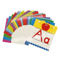 China Customized Cheap English Word Learning Card Children Alphabet Learning Early Educational Paper Card Kids Flash Cards for sale