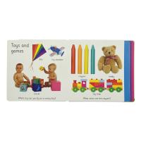 China Factory Cheap Custom Rainbow Edge Shape Children Early Learning Board Book Printing for sale
