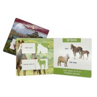 China Children Moved Puzzle Board Book Printing Color Die Cut Book for sale