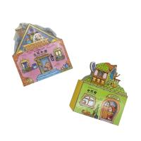 China 2024 Hot Sale Custom High Quality Children House-Shaped Board Book Printing Services with Castle Shape Die-Cut for sale