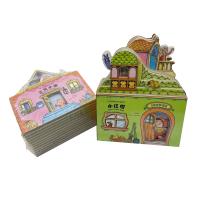 China 2024 Hot Sale Custom High Quality Children House-Shaped Board Book Printing Services with Castle Shape Die-Cut for sale