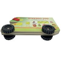 China Custom Car-Shaped Children Story Board Book Stick Button and Toy Wheel Book Printing Services for sale