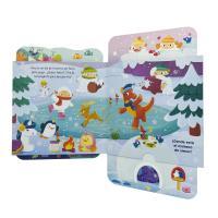 China 2024 Hot Sale High Quality Custom Children Push and Pull Lift The Flap Story Board Book Printing Services for sale