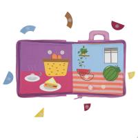 China 2024 Hot Sale Best Quality Custom Cloth Book Handmade Fabric Activity Crinkle Cloth Books Printing Services for sale