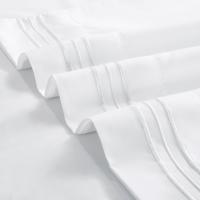 China Cheapest Bed Sheet 200TC 100% Polyester Microfiber Three Lines Embroidery Set from Xinpai for sale