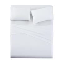 China Cheapest Bed Sheet 200TC 100% Polyester Microfiber Three Lines Embroidery Set from Xinpai for sale