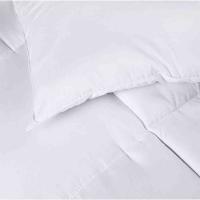 China Quilted Comforter with Corner Tabs Hotel Box Stitched Down Alternative Comforter for sale