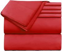 China Brushed Microfiber Bamboo 2200 Series 6pcs Set National Standards Color Fastness Grade for sale