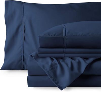 China Upgrade Your Bedroom Decor with Bamboo 2200 Series 80gsm Brushed Microfiber Sheet Set for sale