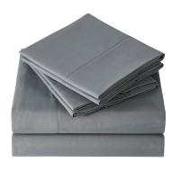 China Super Soft Brushed Microfiber 1800 Thread Count Luxury Egyptian Trim Bed Sheet Set 6pcs for sale