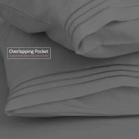 China 4pcs Three Lines Embroidery Hotel Comforter Bed Sheet 100% Polyester for sale