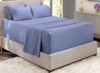 China 6pcs Soft Brushed 2200 Thread Count Bamboo Fabric Sheet Set NO Filling Machine Washable for sale