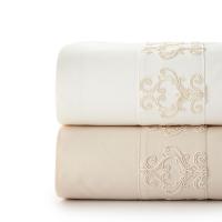 China Anti Dust Mite Smooth Microfiber 100% Polyester Embroidery Luxury Bedding Sheet Set for sale