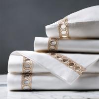 China Anti Dust Mite Smooth Microfiber 100% Polyester Embroidery Luxury Bedding Sheet Set for sale