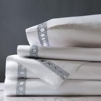China 40 Fabric Count Lace Hem Luxury Bedding Sheet Set 4pcs Polyester Microfiber for sale
