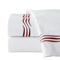 China 75GSM 100% Polyester Microfiber Fashion Bed Sheet with Beautiful Embroidery 4PCS Made for sale