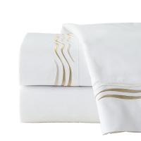 China Home Embroidered Bed Sheet Set Bedding Set in National Standards Color Fastness Grade for sale