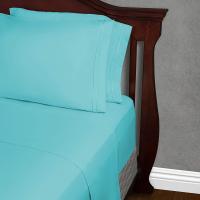 China Solid Pattern Microfiber Bed Sheet Set 133 * 60 Fabric Density for sale
