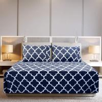China 80gsm 100% Polyester Microfiber 4PCS Portable Printing Bed Sheet with NO Filling for sale