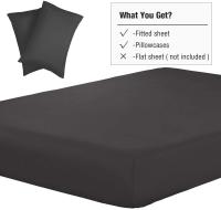 China 133 * 60 Fabric Density 3 Piece Fitted Sheet Set for 20
