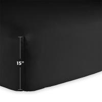 China Ultra Soft Deep Pocket Fitted Bottom Sheet Room Space Bedroom Fabric Density 133 * 60 for sale