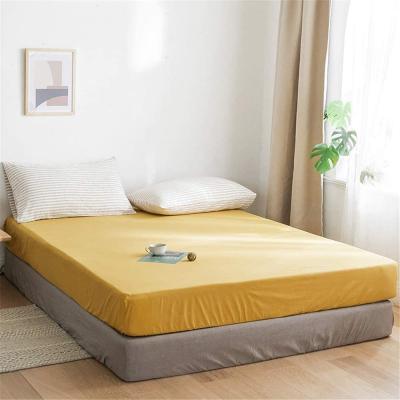 China Cheapest Woven Fitted Sheet for Mattress 8 or 14 Inch 4 Way Stretch Microfiber 75gsm for sale