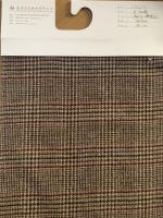 China Coat Suit Woven Fabric Fancy And Luxury Polyester Wool Blended Tweed With Large Plaid for sale