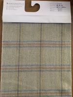 China Coat Suit Woven Fabric Fancy And Luxury Polyester Wool Blended Tweed With Large Plaid for sale