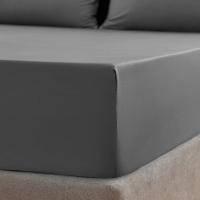China 200TC Cotton Bed Sheet Set with Deep Mattress Pockets All-Season Full Length Elastic for sale