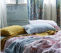 China Pure Washed Linen Sheets Set European Flax Bedding Customizable and Can Be Customized for sale