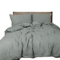 China 2-2.5kg Stone Washed French Linen Duvet Cover Set Oeko Tex Nature Flax Bedsheet for sale