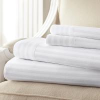 China NO Filling 80gsm 100% Polyester Microfiber Embossed Bedding Sheet Set from Xinpai 133 * 60 Fabric Density for sale