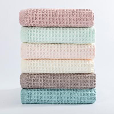 China Soft Cotton Waffle Weave Blanket 1pc Quantity Washed and Dyed Perfect for Baby for sale