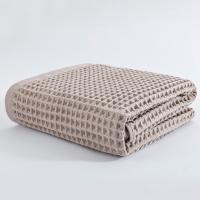 China Soft Cotton Waffle Weave Blanket 1pc Quantity Washed and Dyed Perfect for Baby for sale