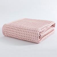 China Soft Cotton Waffle Weave Blanket 1pc Quantity Washed and Dyed Perfect for Baby for sale