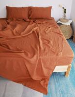 China Create a Cozy Bedroom with Our All-Season 100% French Linen Sheet Set Stone Washed for sale