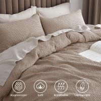 China Add a Touch of Luxury to Your Bedroom with 100% Cotton Waffle Weave Duvet Cover Set for sale