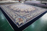 China 100% Handmade Seasonal Customized Shape Zealand Wool and Silk Carpet for Living Room for sale