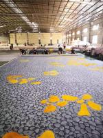 China 100% Handmade Seasonal Customized Shape Zealand Wool and Silk Carpet for Living Room for sale