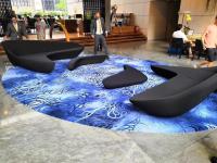 China 100% Handmade Seasonal Customized Shape Zealand Wool and Silk Carpet for Living Room for sale