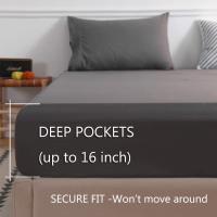 China All-Season 1800 Thread Count 100% Microfiber Sheet set 6pcs made of 40 Fabric Count for sale